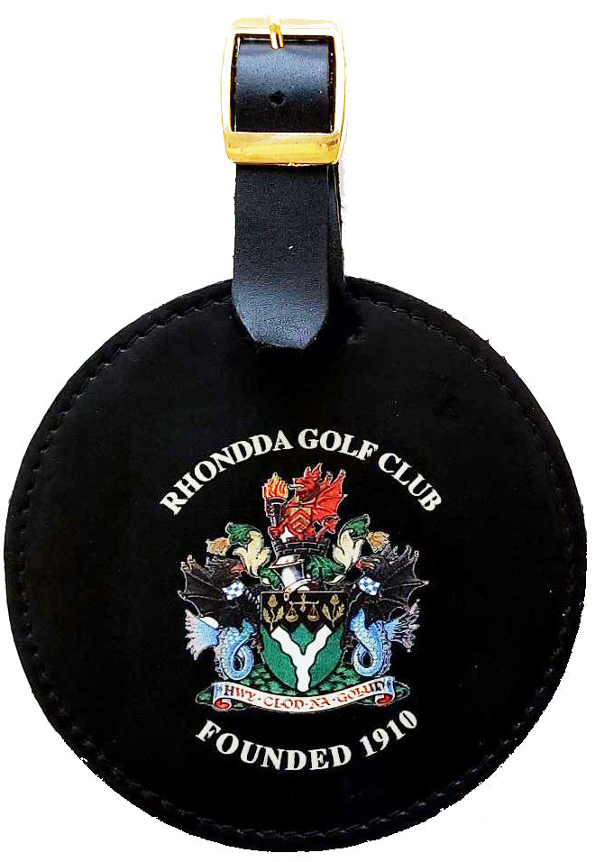 Black De Luxe Leather bag Tag with full colour print from £7.17 ...